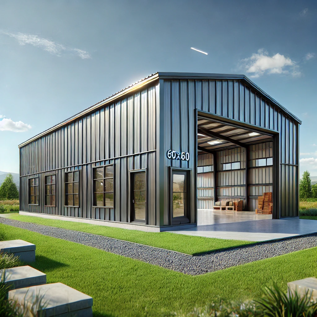 60×60 Steel Building — Prime Metal Buildings
